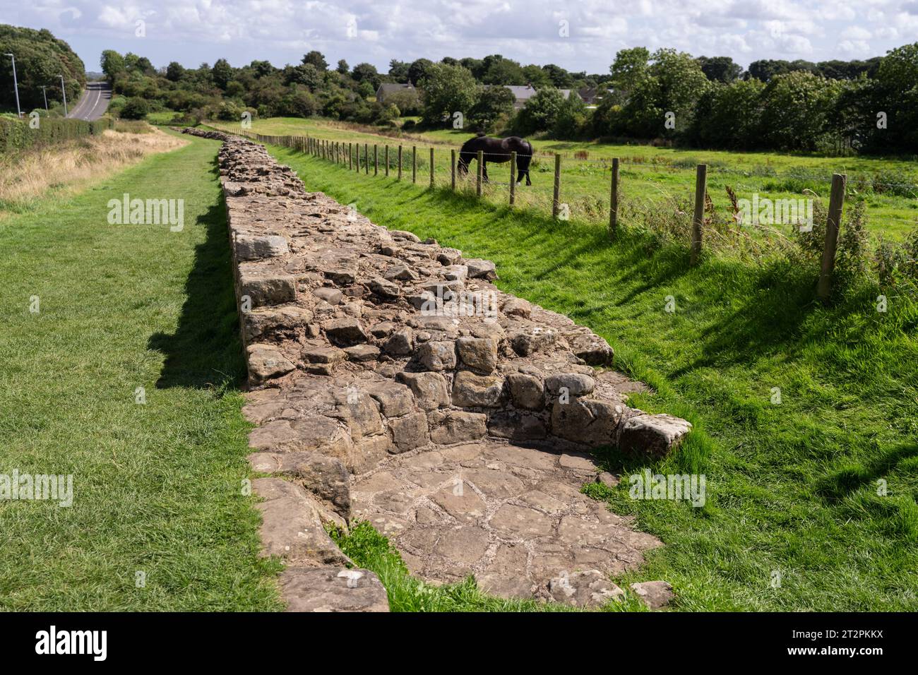 first (or last) stretch of Hardians Wall visible on the Hardian's Wall ...