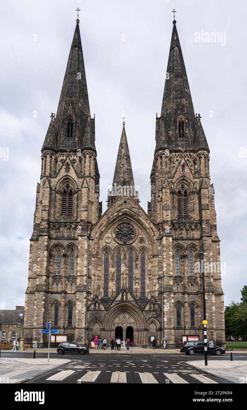 front facade of St. Mary's Episcopal Cathedral, Edinburgh Stock Photo ...