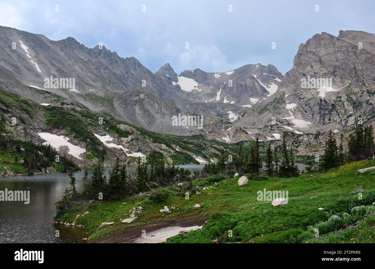 spectacular Navajo, apache,and shoshone peaks in summer across lake ...