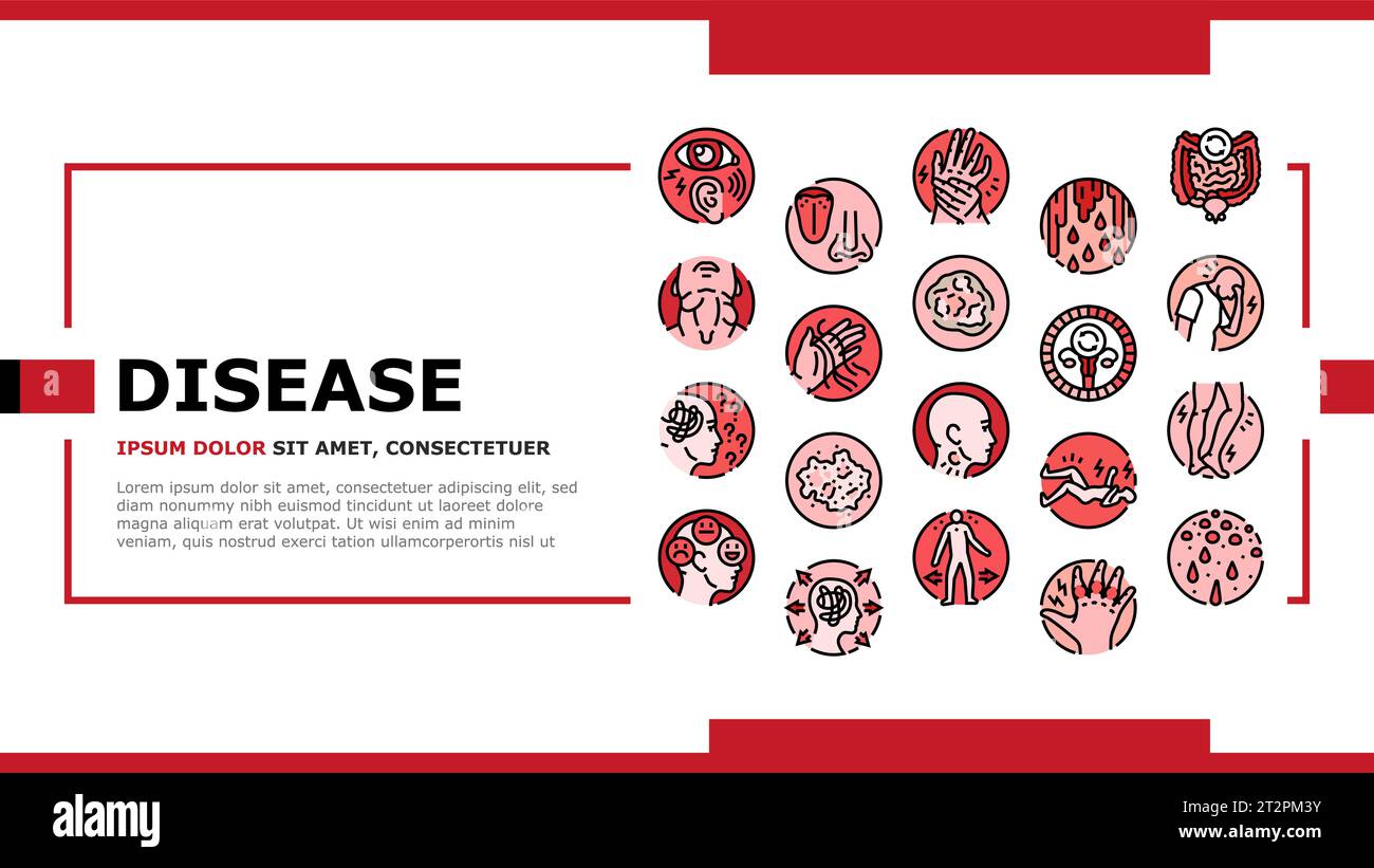 Disease Medical Health Landing Header Vector Stock Vector Image And Art