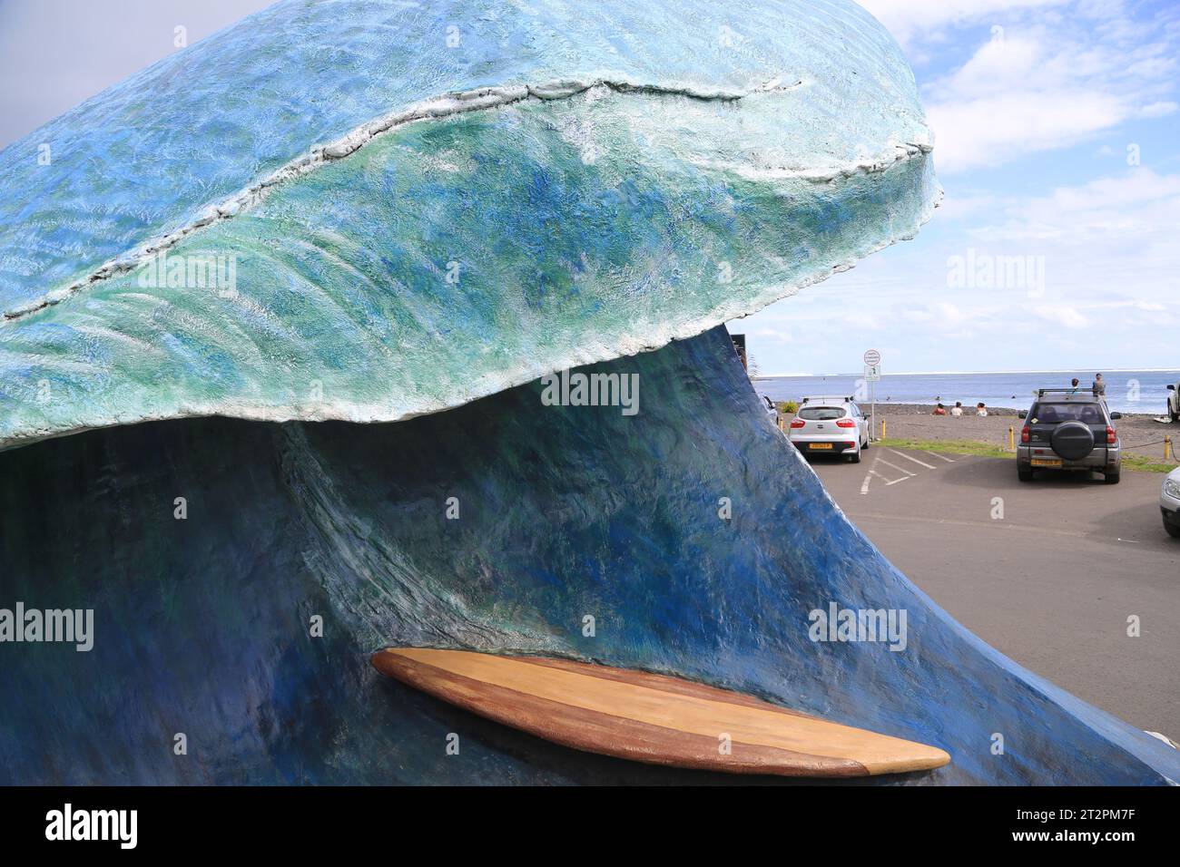 Teahupo'o village and surf spot world famous for its widest and ...