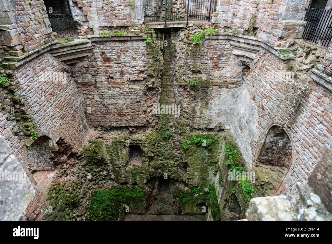 interior of the keep at Brougham Castle, near Penrith, Cumbria, Uk ...