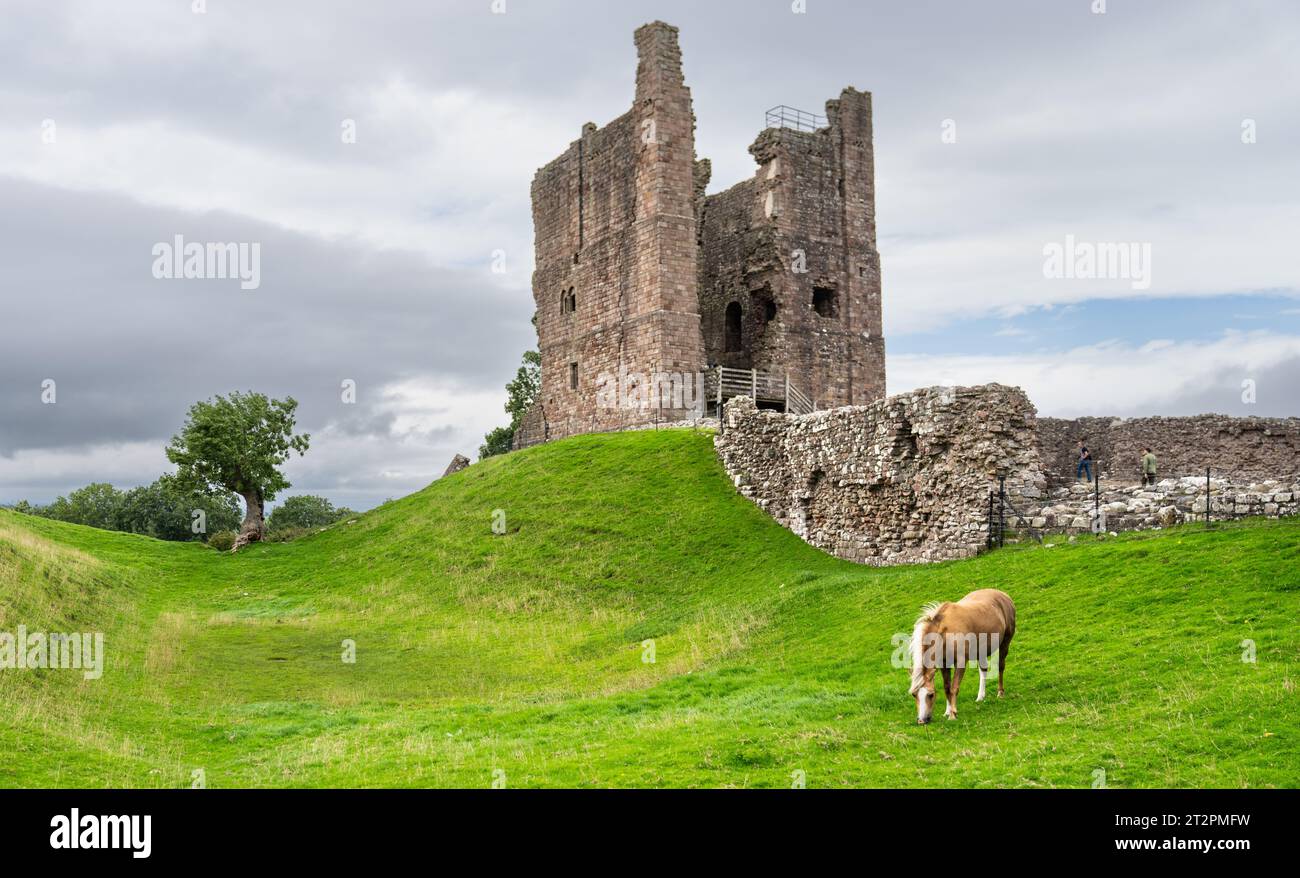 the ruins of Brough Castle near Brough, Cumbria, UK Stock Photo - Alamy