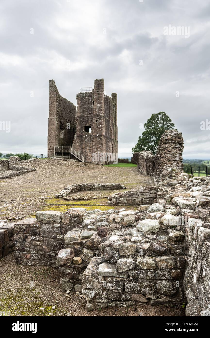 the ruins of Brough Castle near Brough, Cumbria, UK Stock Photo - Alamy
