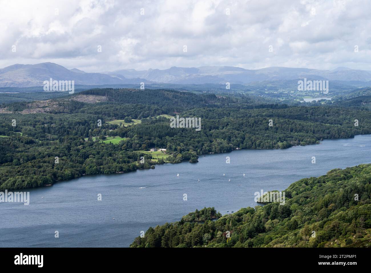 view of the western shore of Lake Windermere, from Gunner's How, Lake ...