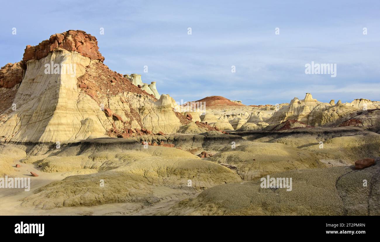 the incredible, colorful, eroded rock formations in the hunter wash ...