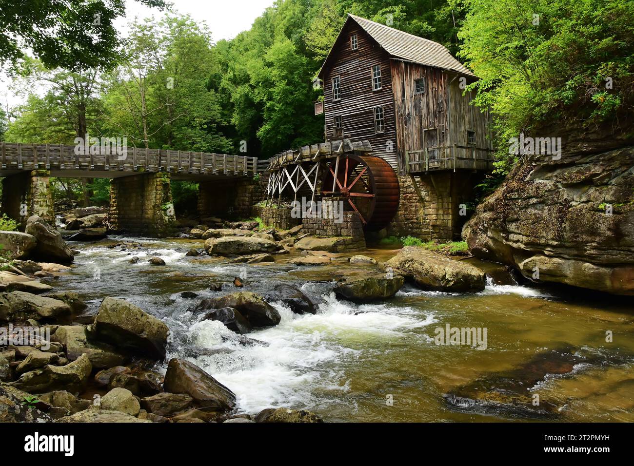 Waterfalls on glade creek babcock hi-res stock photography and images ...