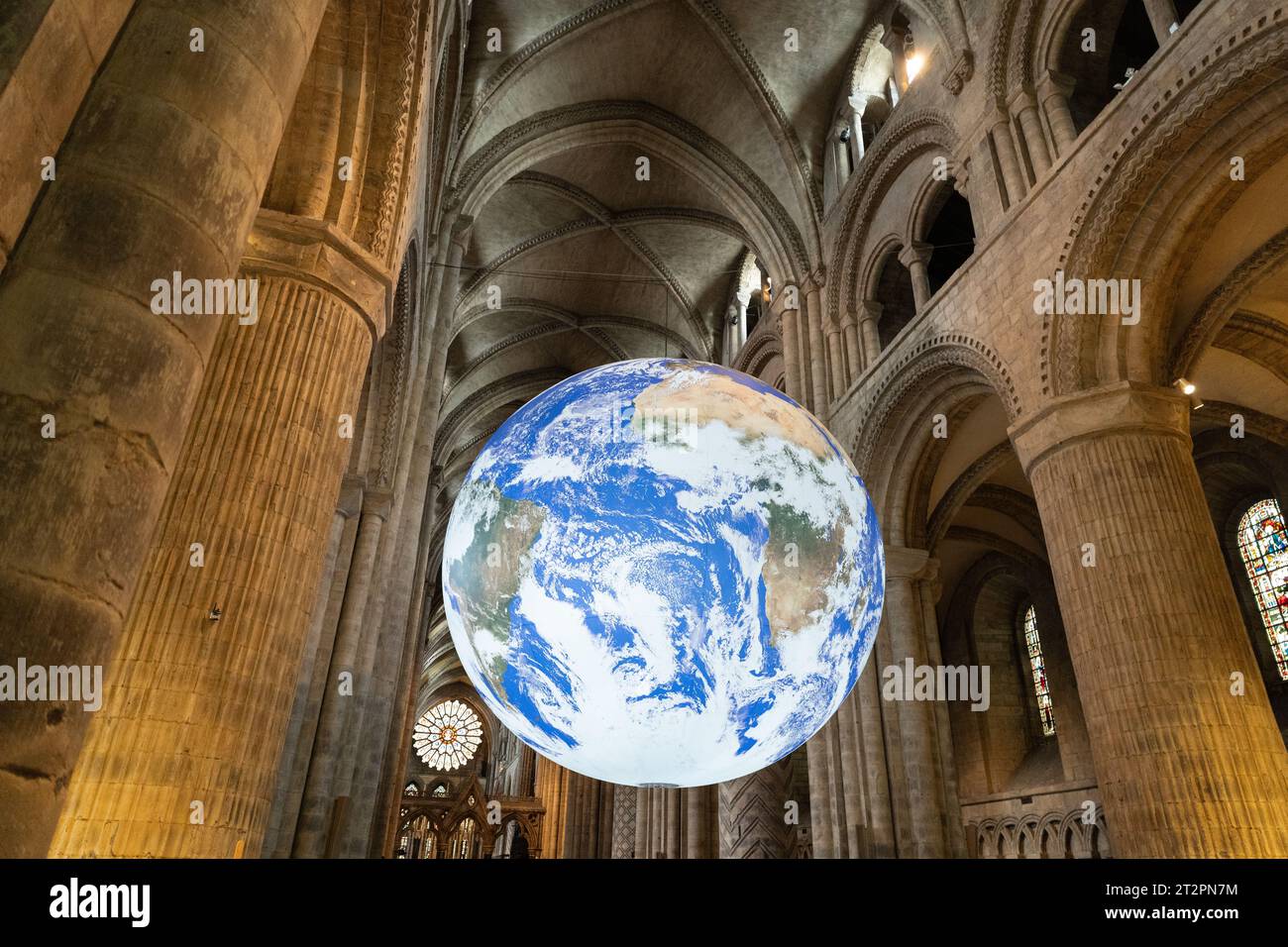 the Gaia installation at Durham Cathedral, Durham, UK Stock Photo - Alamy