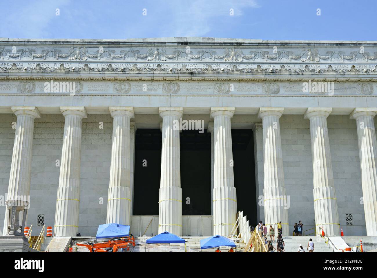The Abraham Lincoln Memorial in Washington DC, United States, America ...