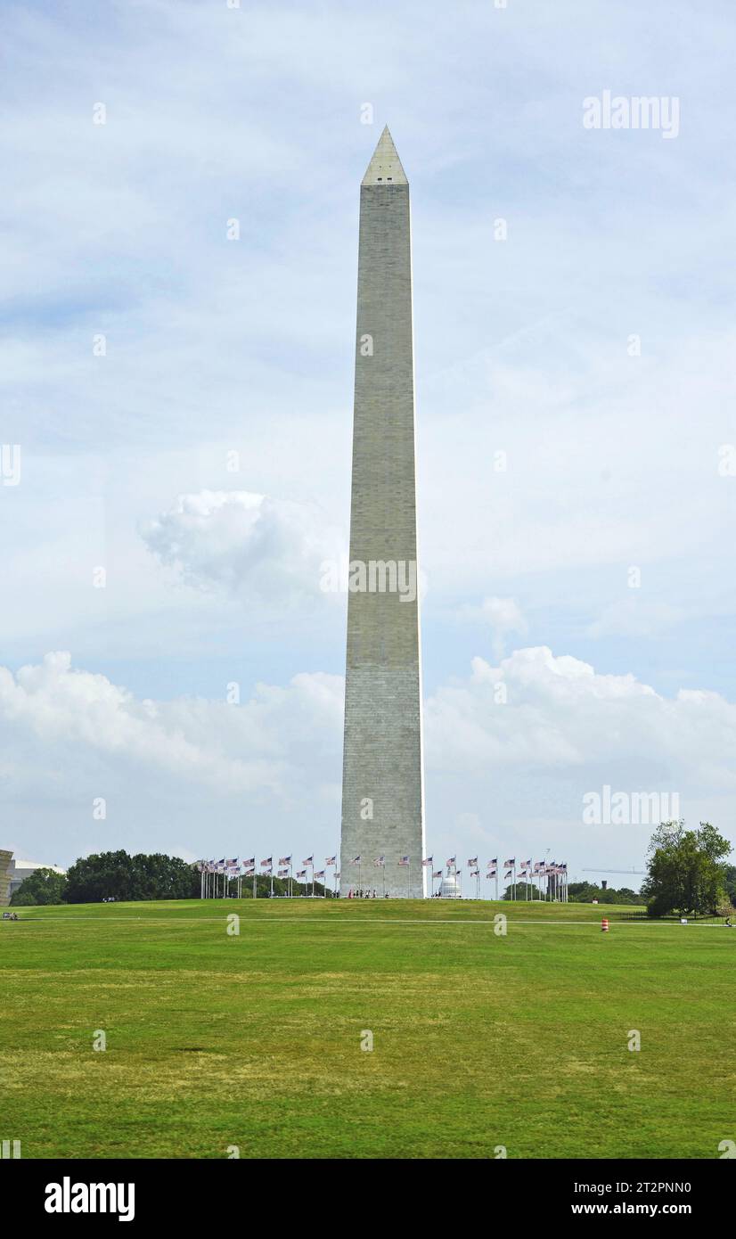 The Washington Monument is an obelisk on the National Mall Washington ...