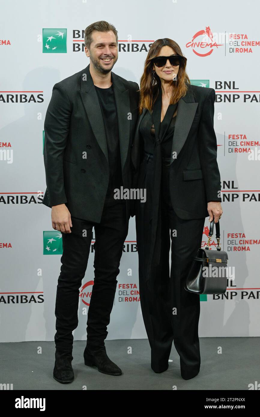 Director Yannis Dimolitsas and Monica Bellucci attends the photocall of ...