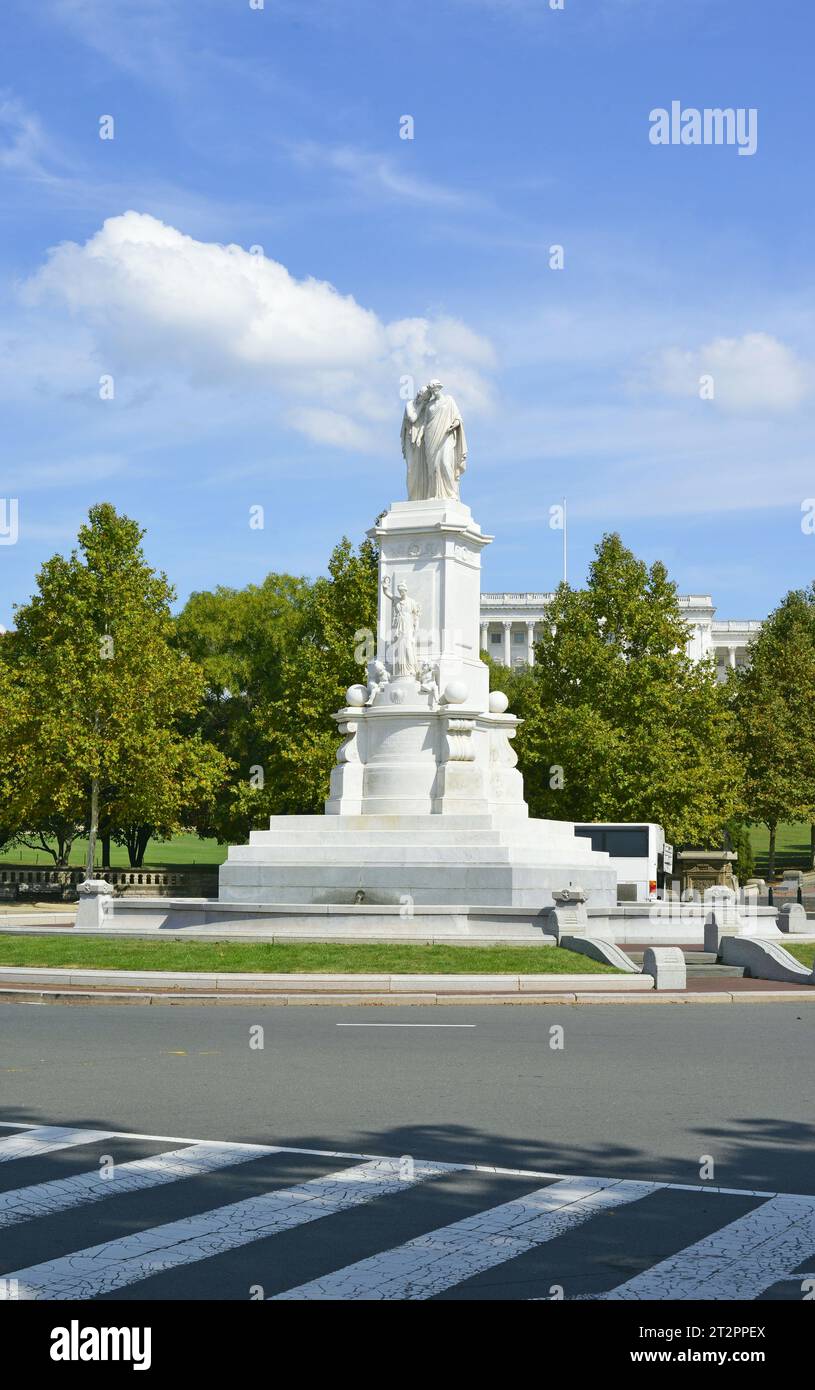 Statue of Mourning and History Peace Monument at the United States ...