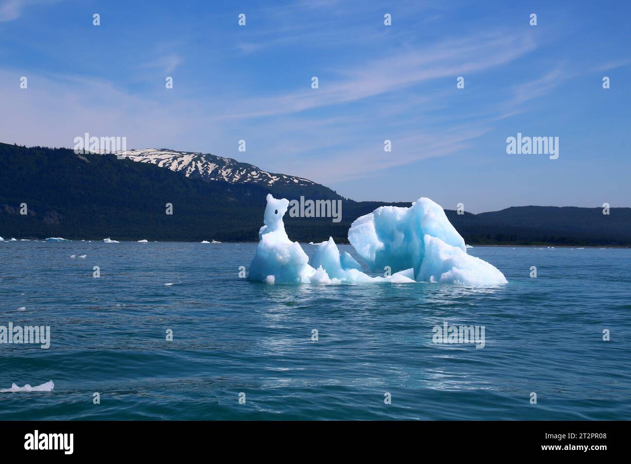 Alaska, iceberg in Icy Bay of the Wrangell-Saint-Elias Wilderness Stock ...