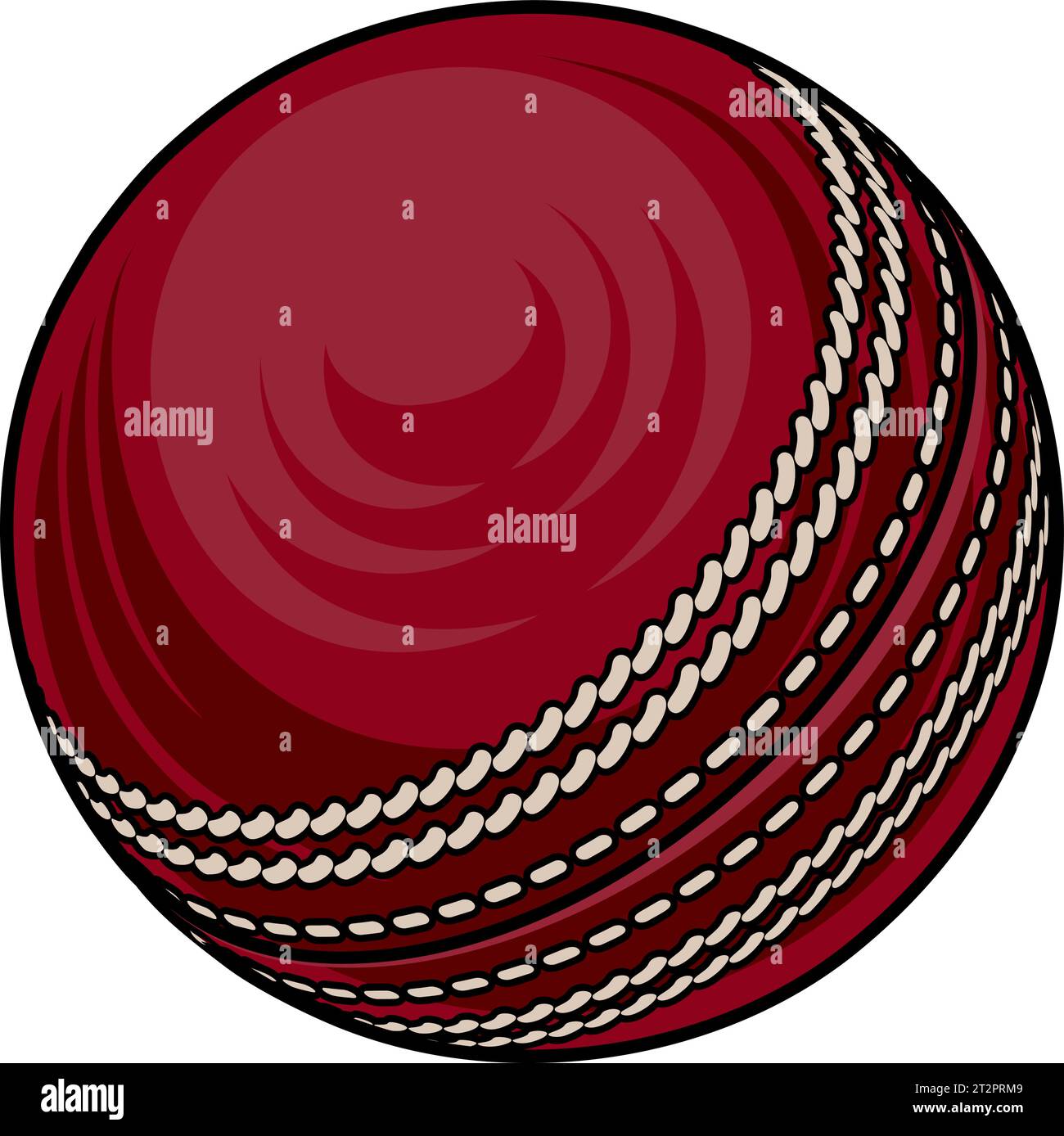 Red cricket balls Stock Vector Images - Alamy
