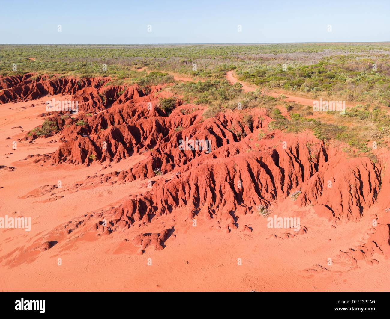 An aerial view of James Price Point, Broome, Kimberley region in ...