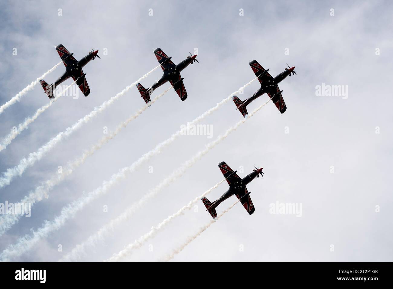 MELBOURNE, AUSTRALIA - OCTOBER 21: The Australian Air Force Roulettes ...