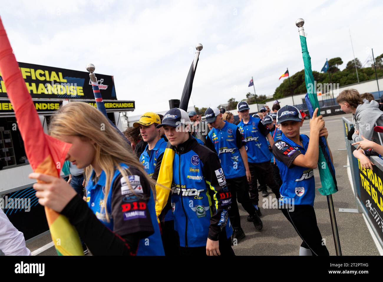 Melbourne, Australia, 21 October, 2023. Young Grid Kids are seen ...