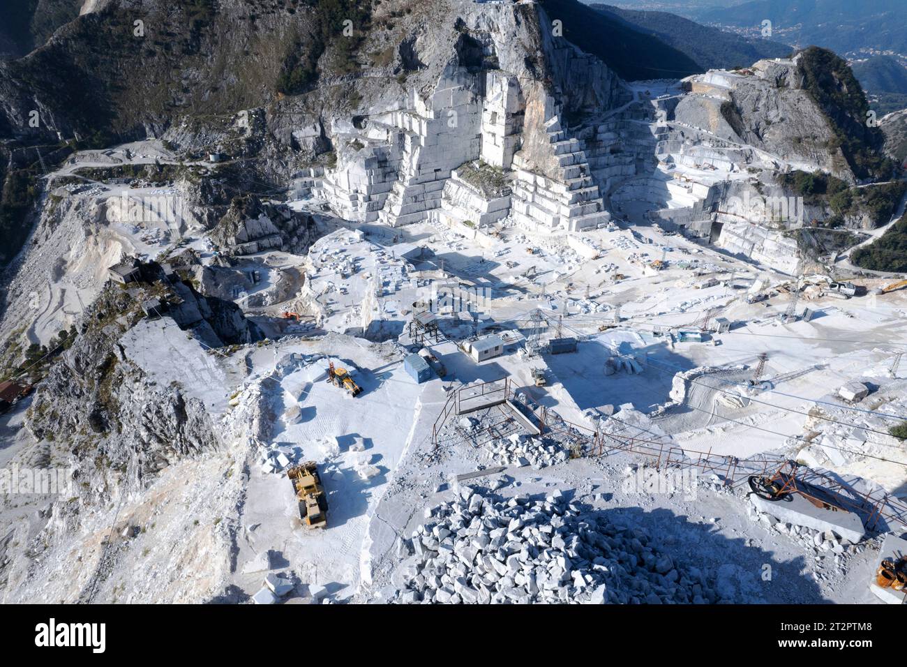 Aerial photographic documentation of a quarry for the extraction of ...