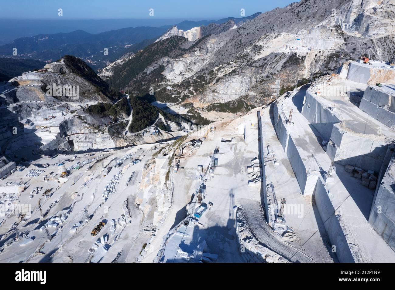 Aerial photographic documentation of a quarry for the extraction of ...