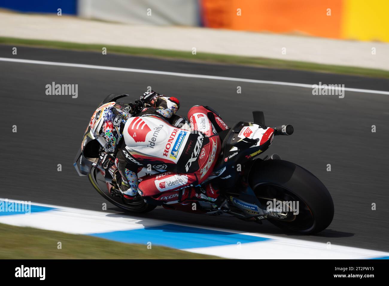Melbourne, Australia, 21 October, 2023. Takaaki Nakagami of Japan on the LCR Honda Idemitsu ...