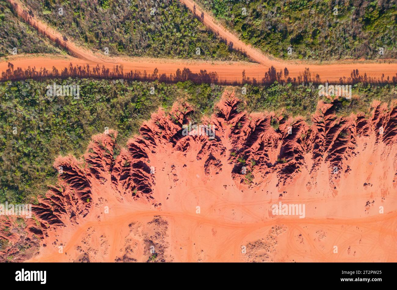 An aerial view of James Price Point, Broome, Kimberley region in ...
