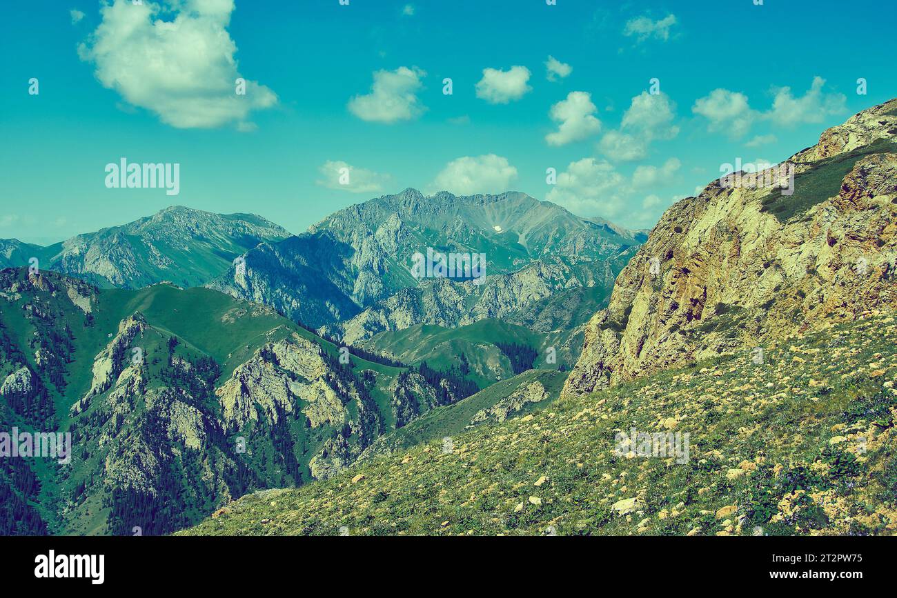 Moldo-Ashuu pass district of Son-Kul Region in western Kyrgyzstan Stock Photo - Alamy