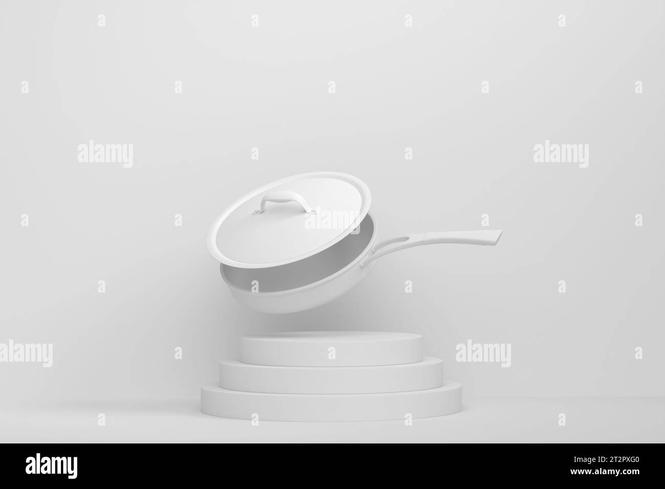 Abstract scene or podium for product showcase with stewpot on ...