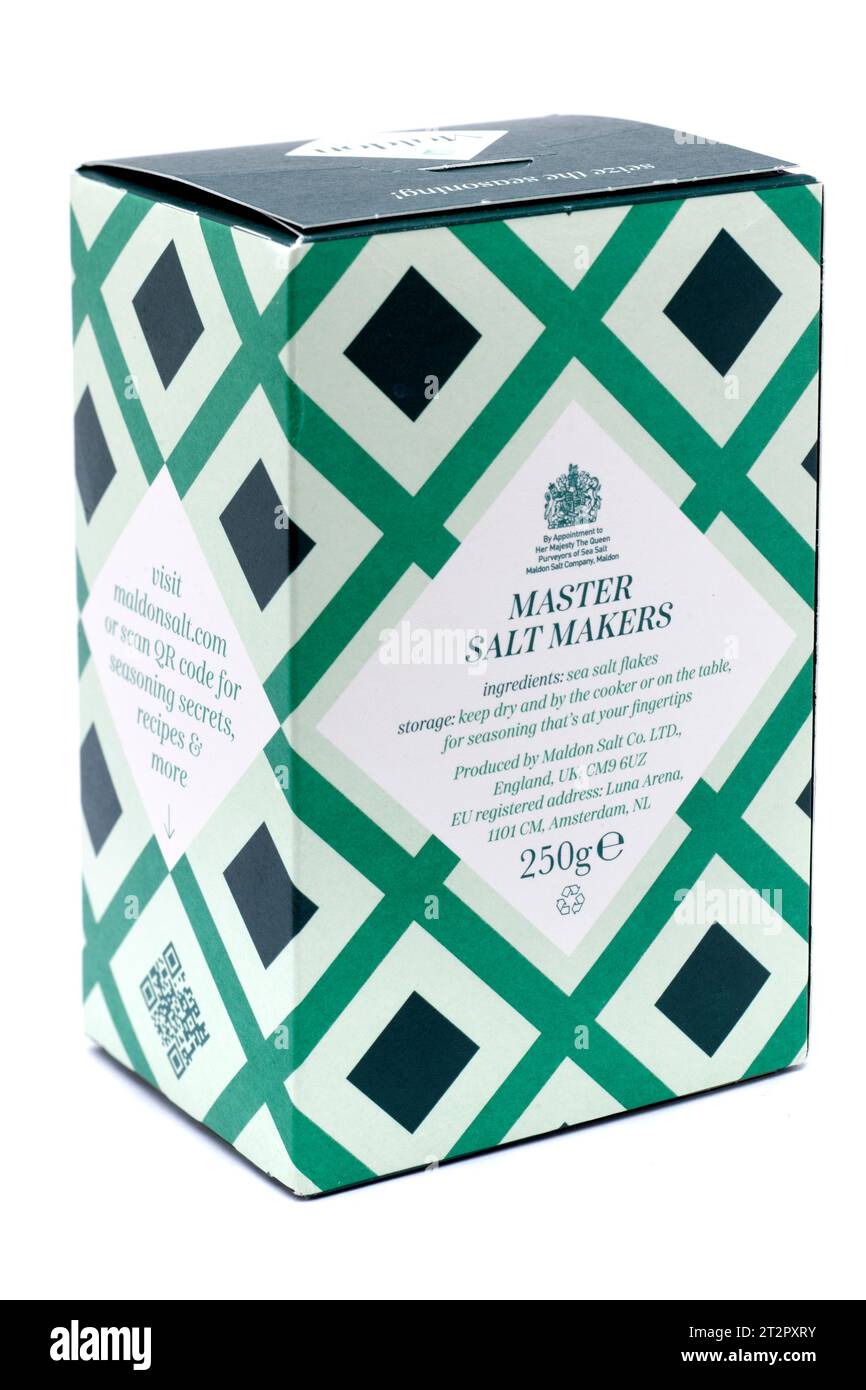 Maldon sea salt box hi-res stock photography and images - Alamy