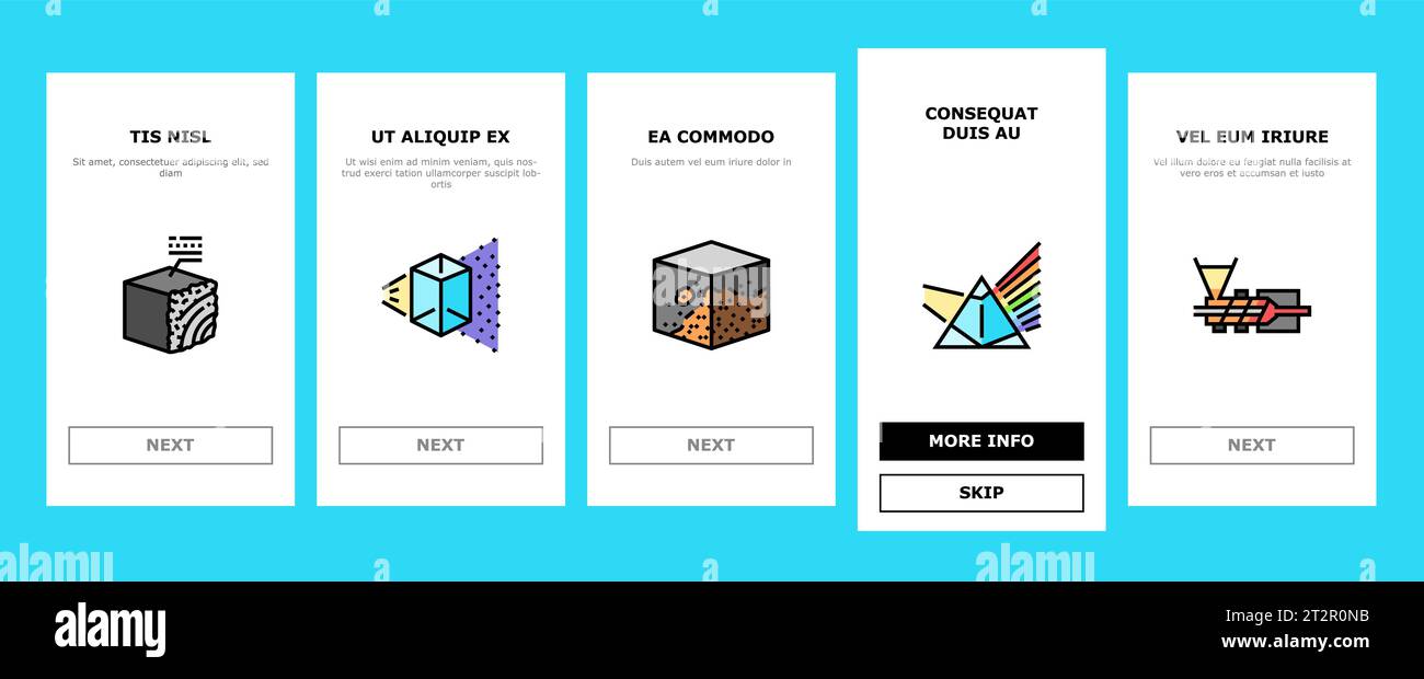 material construction engineer onboarding icons set vector Stock Vector Image & Art - Alamy