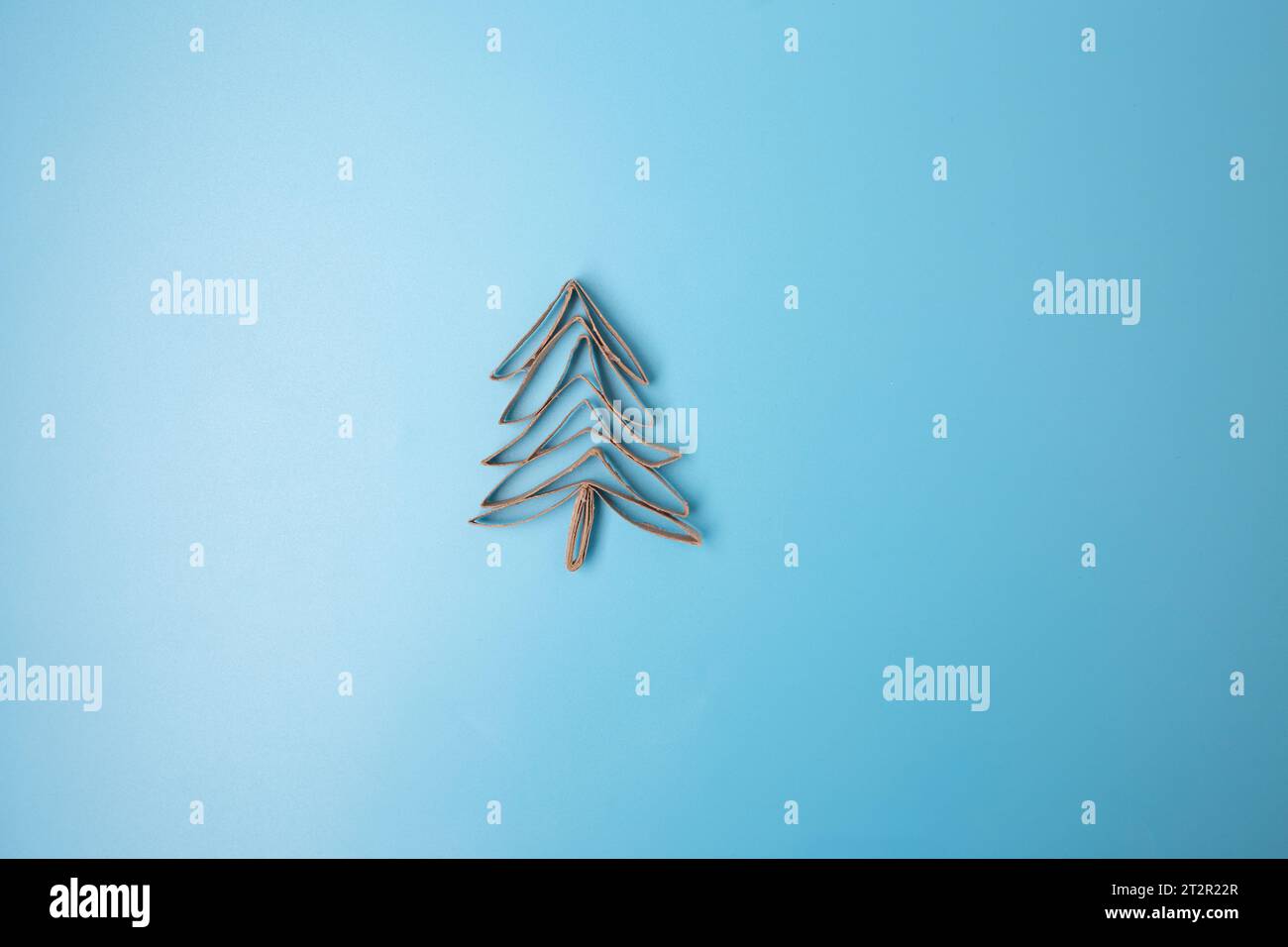 paper Christmas tree craft, recycled concept Stock Photo - Alamy