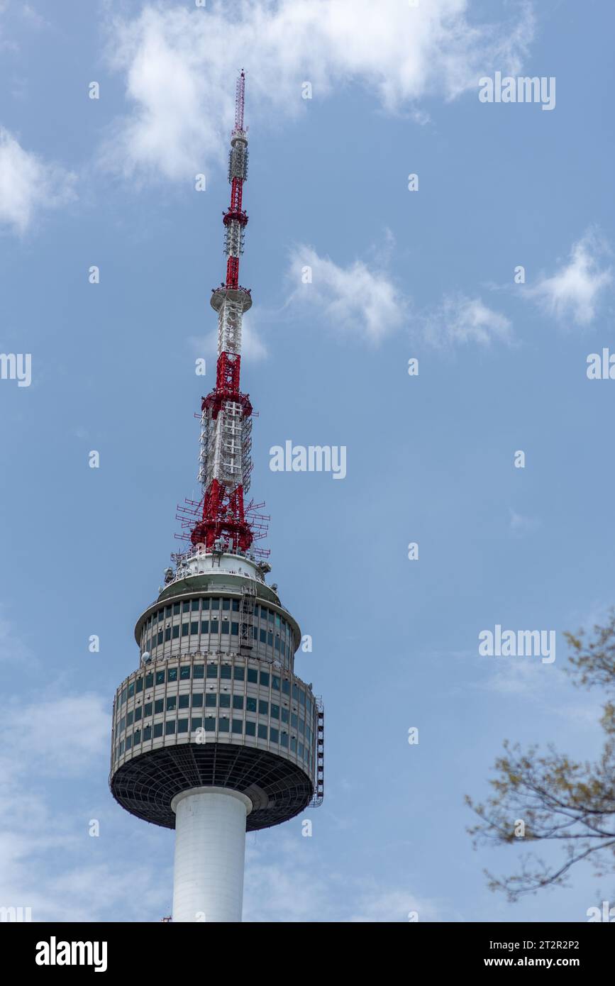 Namsan Seoul broadcasting and observatory tower in Seoul, South Korea ...
