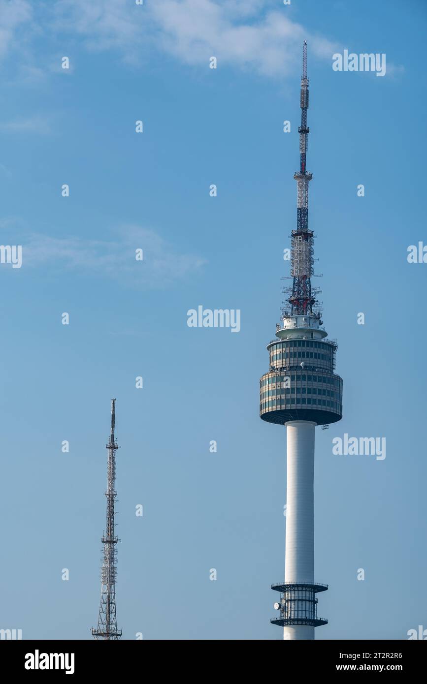 Namsan Seoul broadcasting and observatory tower in Seoul, South Korea ...