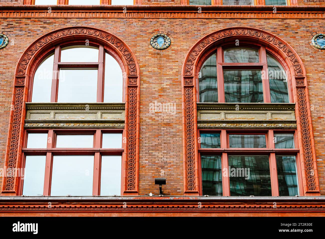 Toronto, Canada, architectural feature or detail of the Ryrie Building ...