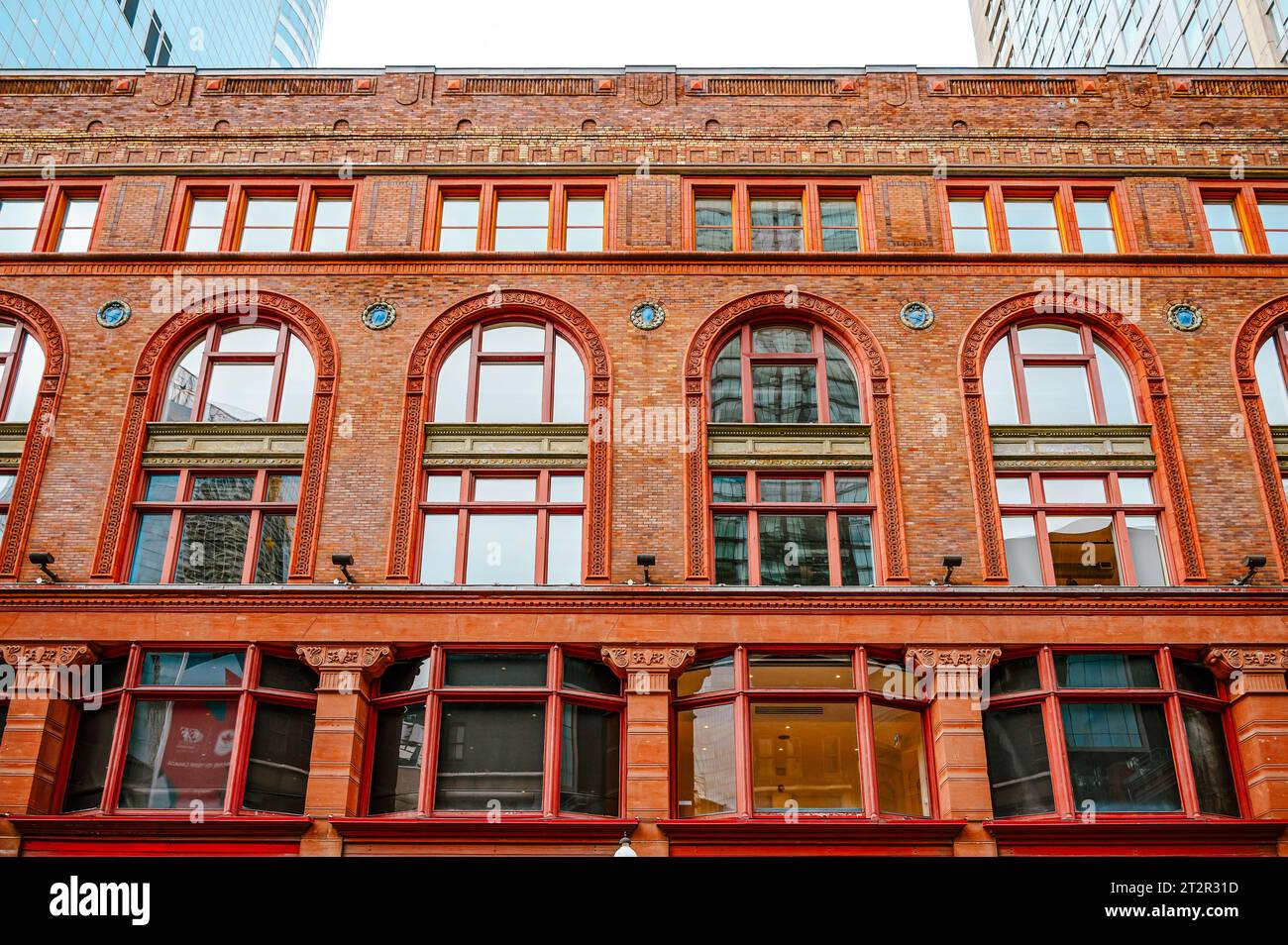 Toronto, Canada, architectural feature or detail of the Ryrie Building ...