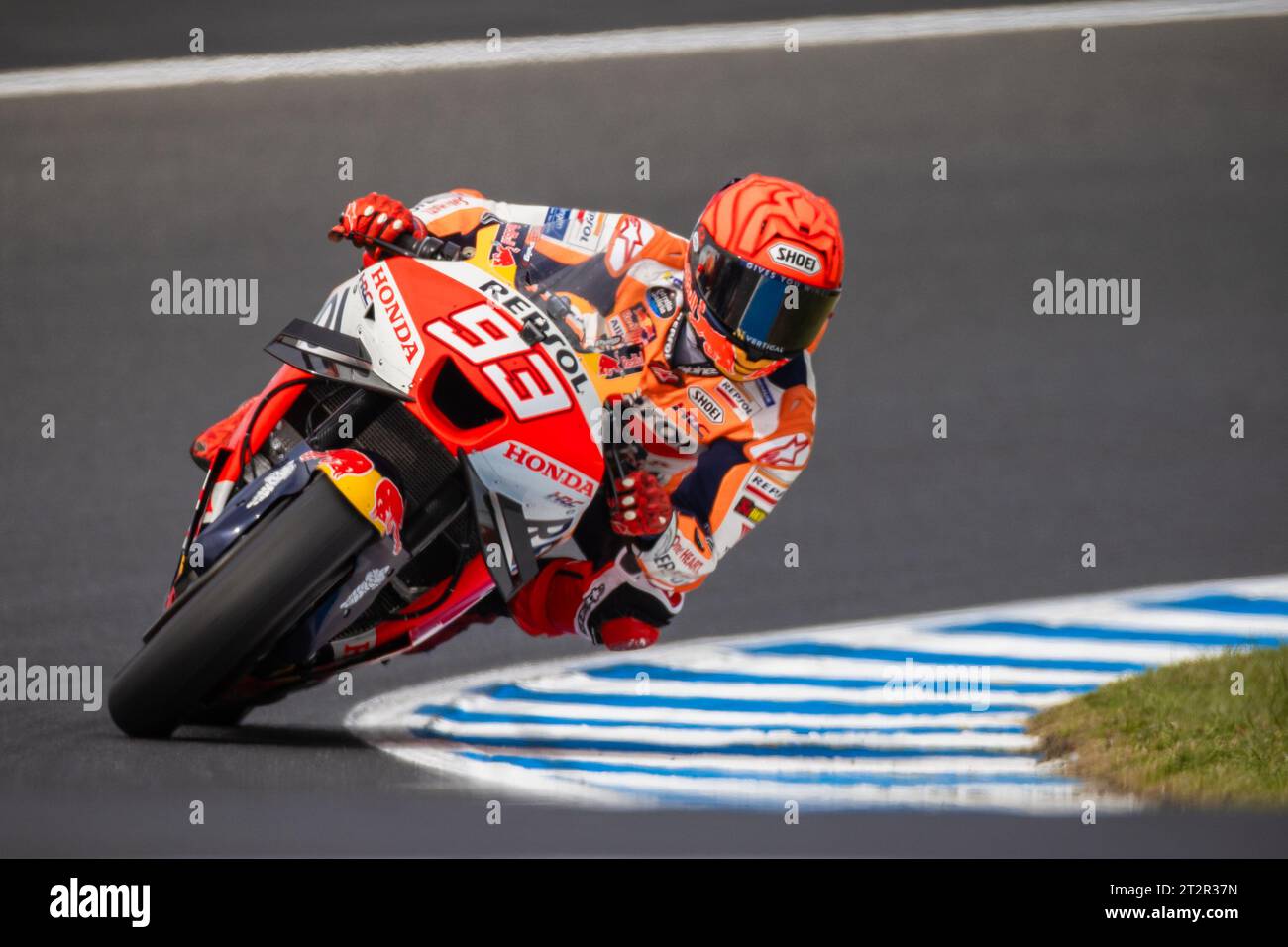 Melbourne, Australia. 21st Oct 2023. Marc MARQUEZ of Spain on the Repsol Honda Team HONDA during ...