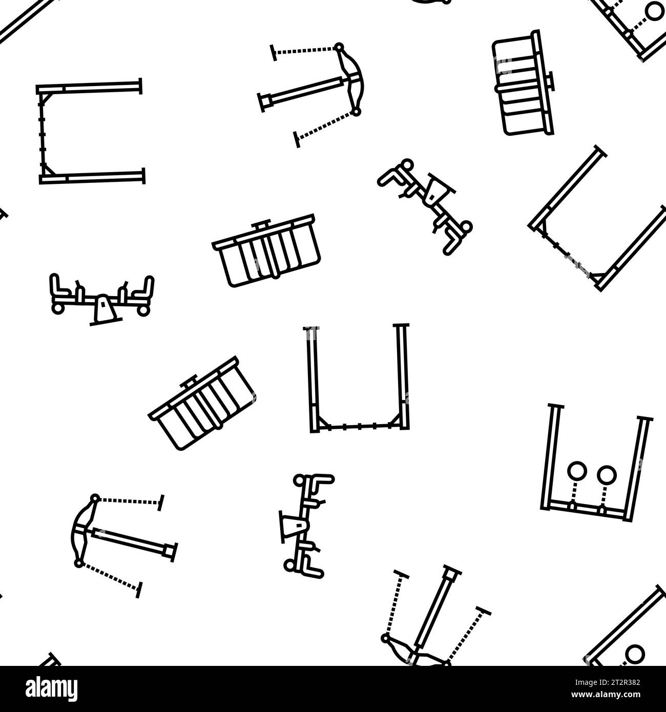 playground park outdoor play vector seamless pattern Stock Vector Image ...