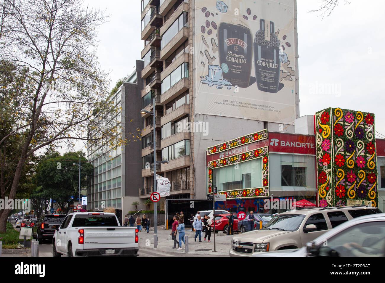 Avenida Presidente Masaryk during Festival de Flores (Day of the Dead ...