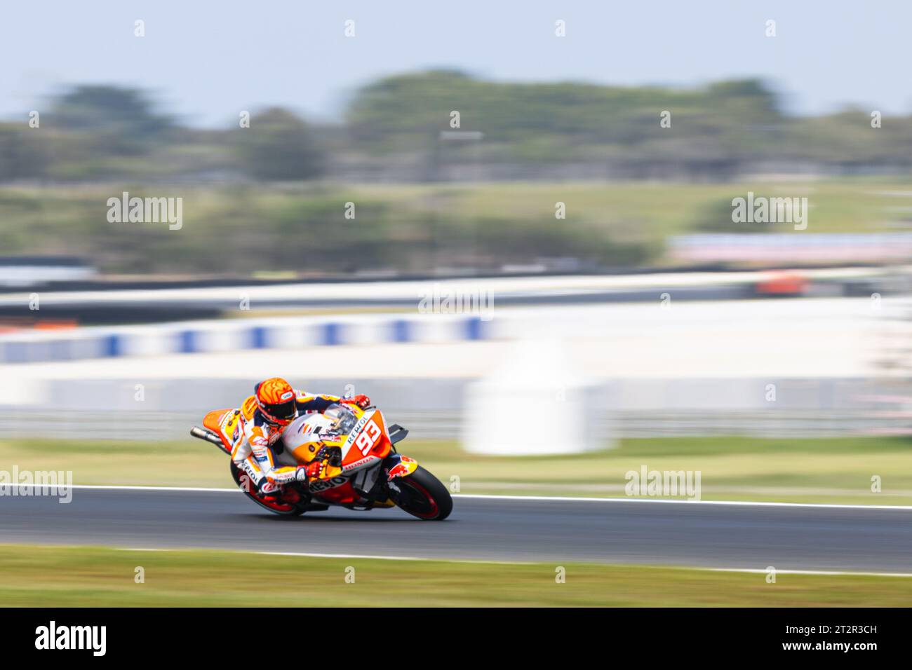Melbourne, Australia. 21st Oct 2023. Marc MARQUEZ of Spain on the Repsol Honda Team HONDA during ...