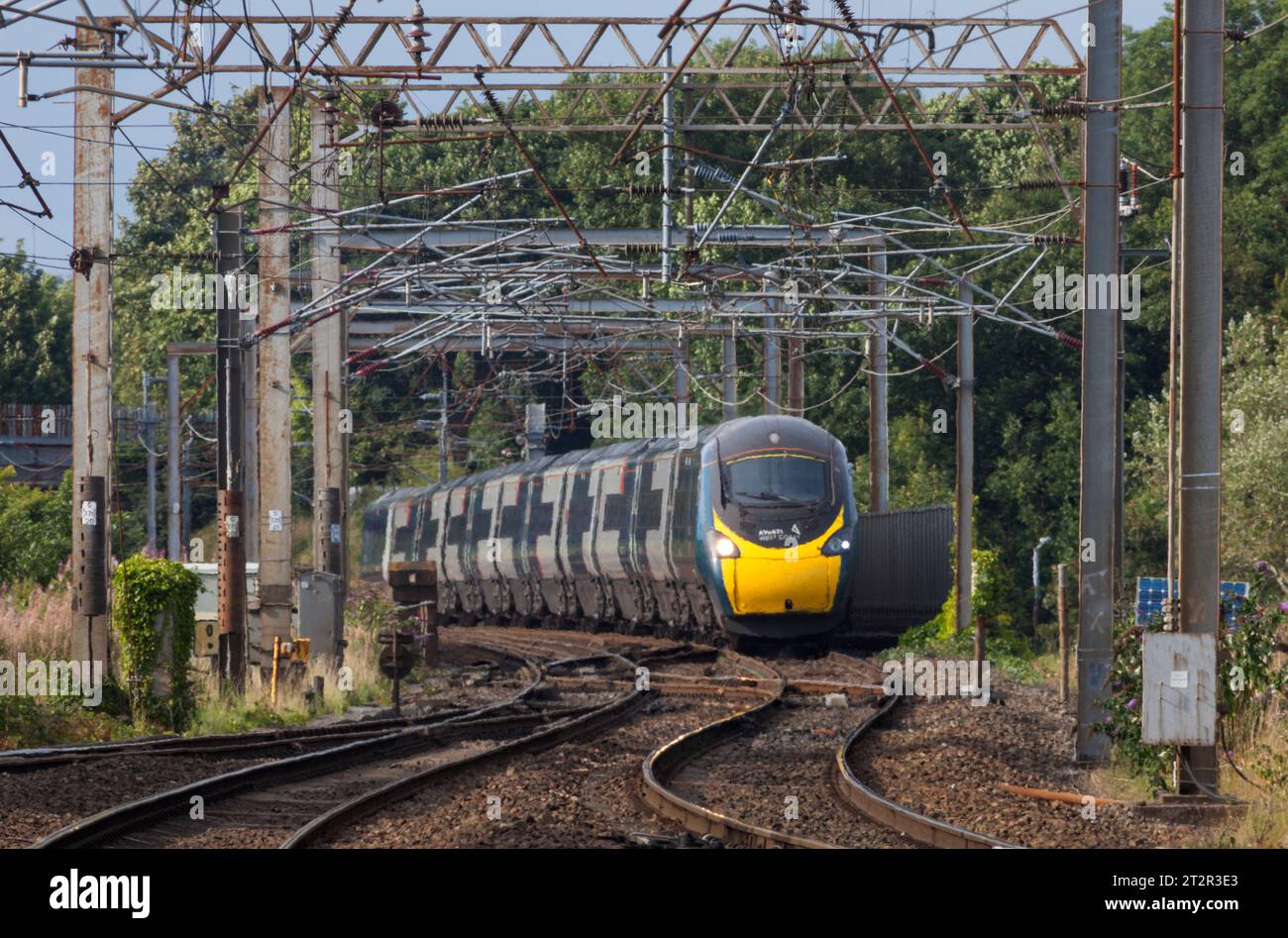 Avanti West coast class 390 Alstom Pendolino train seen through the ...