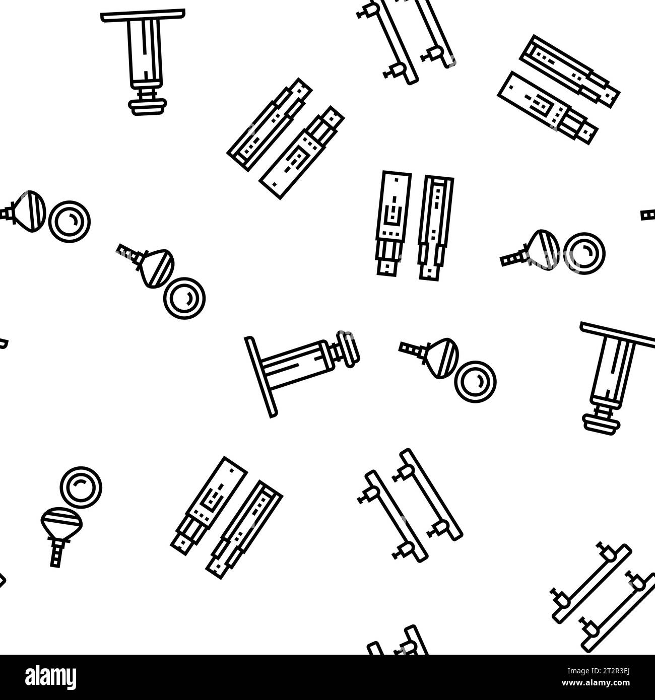 hardware furniture equipment vector seamless pattern Stock Vector Image ...