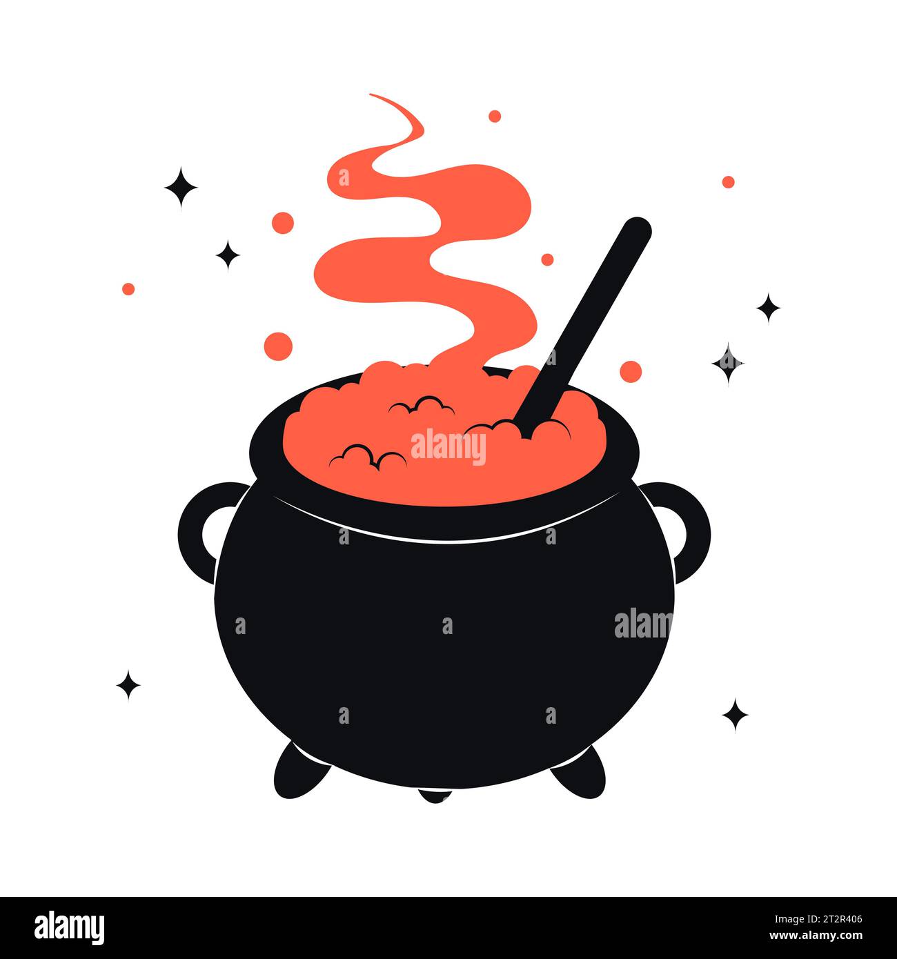 Witch pot vector soup Cut Out Stock Images & Pictures - Alamy