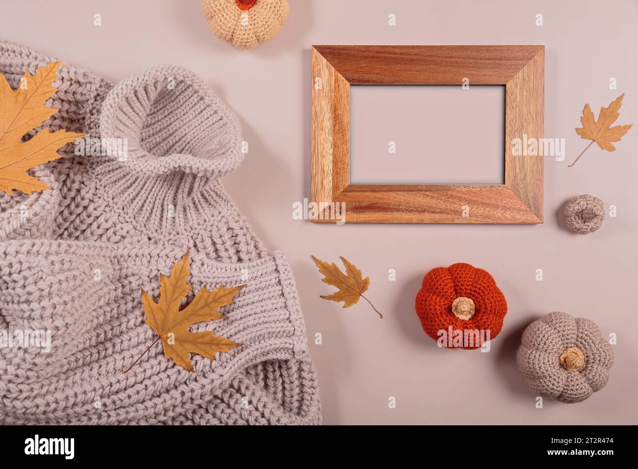 Autumn design idea second hand, zero waste, eco friendly concept Stock ...