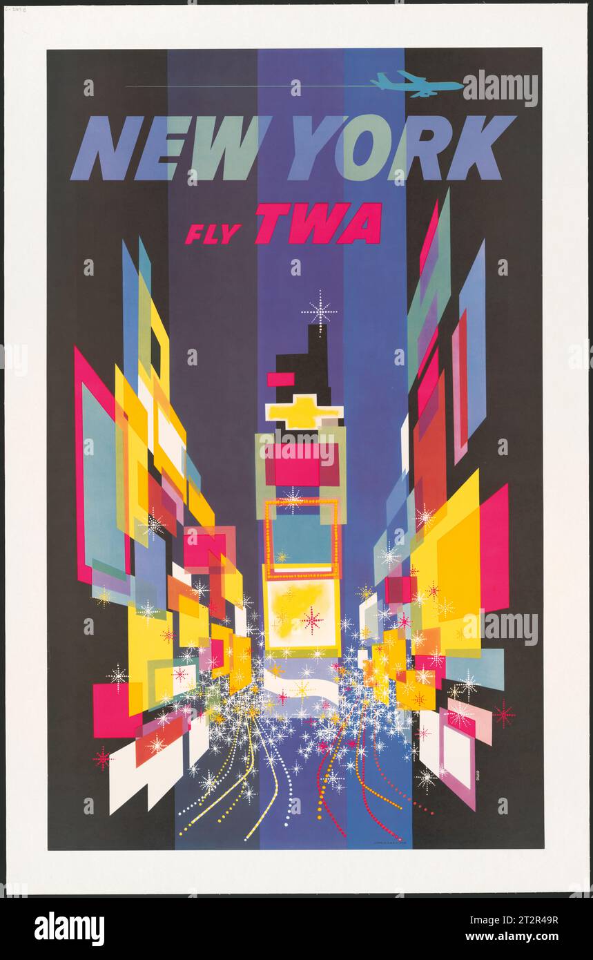Reproduction vintage travel posters worldwide Stock Photo - Alamy