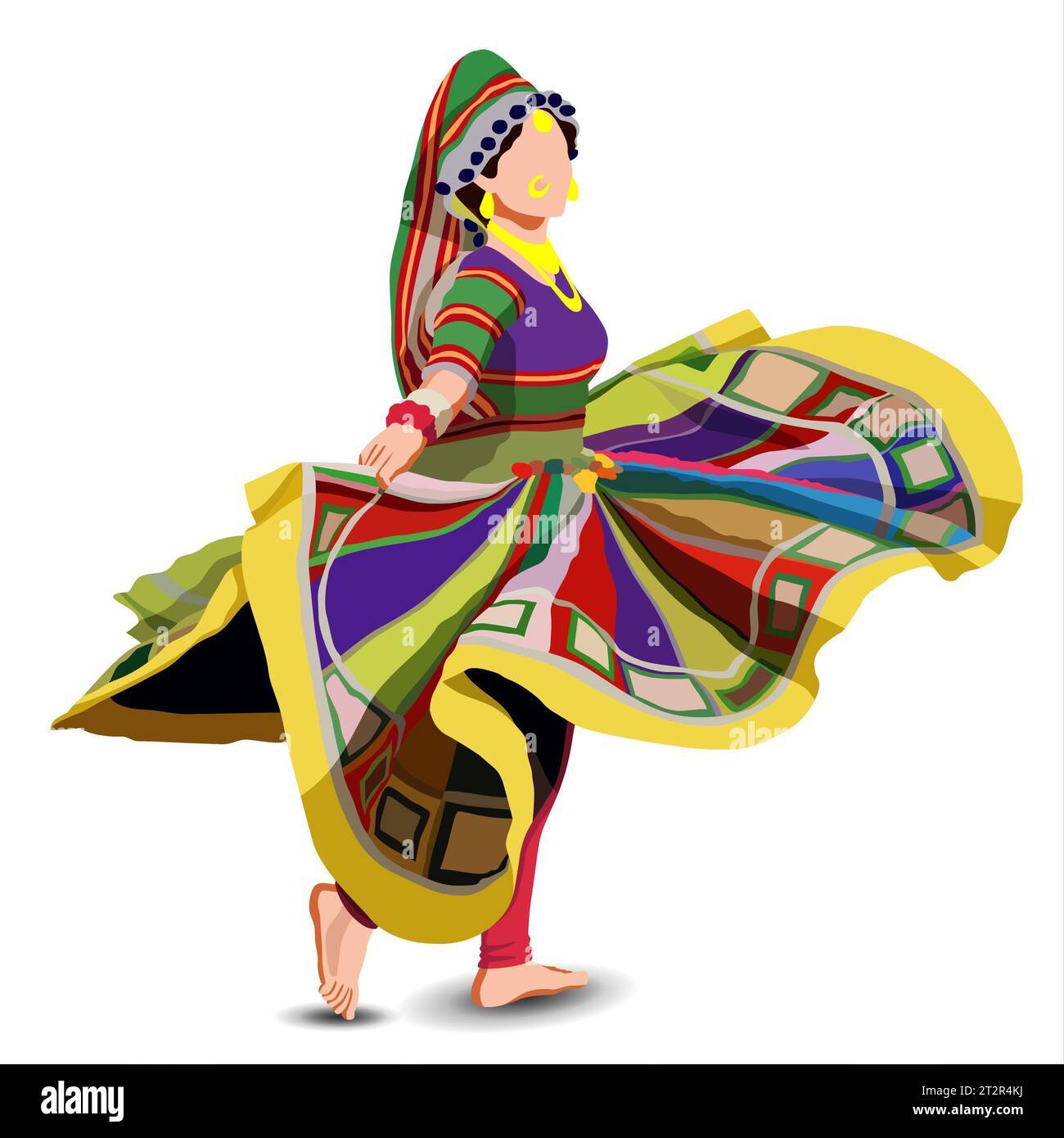 Indian Culture Dance Drawing