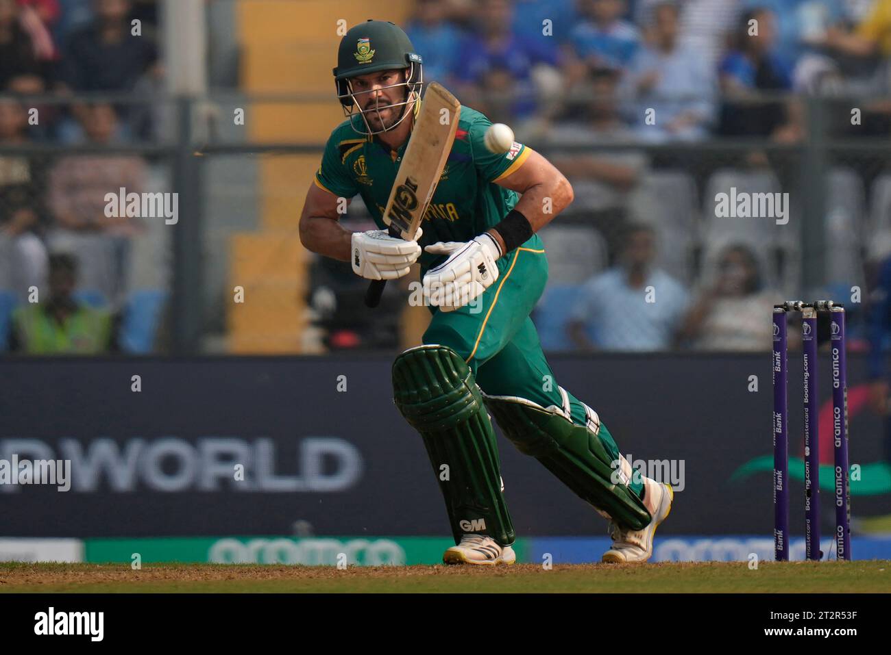 South Africa's Aiden Markram bats during the ICC Men's Cricket World ...