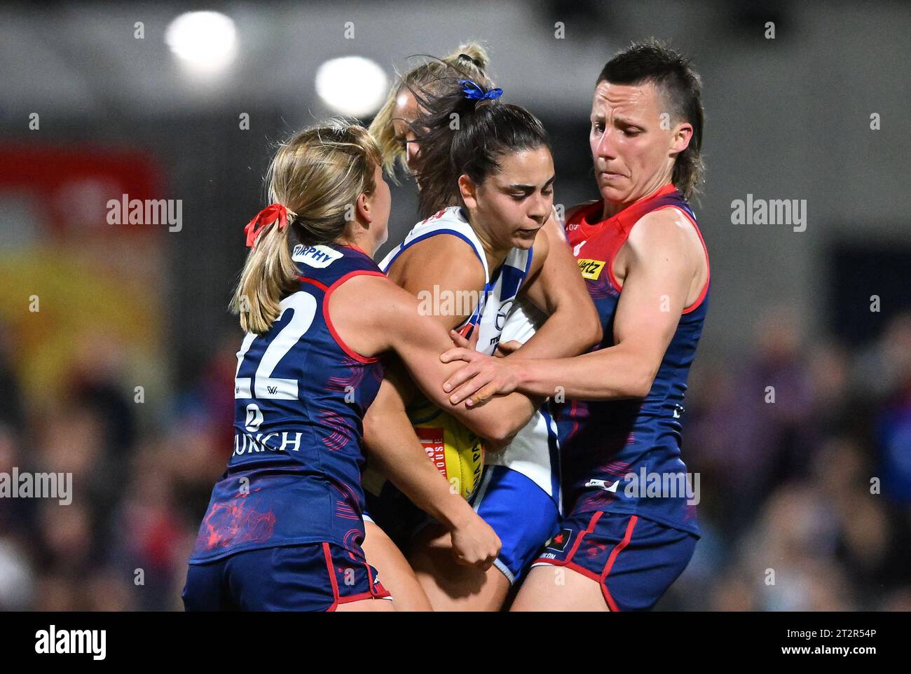 Melbourne, Australia. 21st Oct, 2023. Taylah Gatt of the Kangaroos ...
