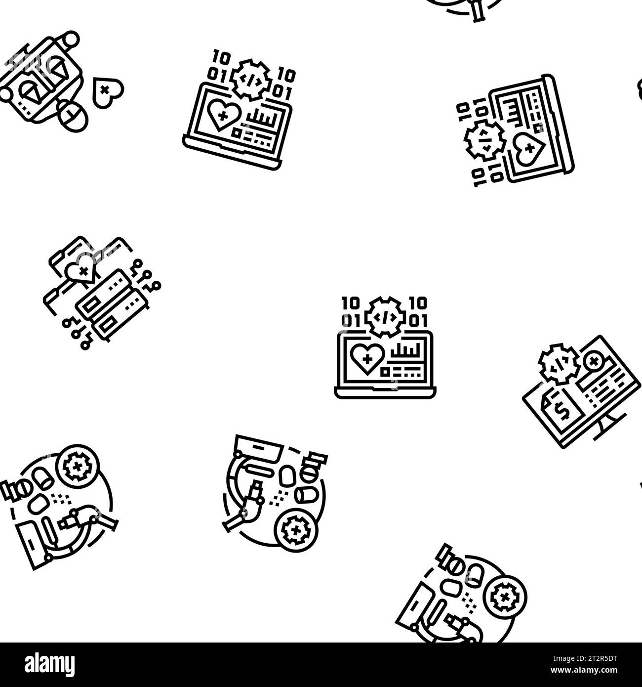 biomedical medical science vector seamless pattern Stock Vector Image ...