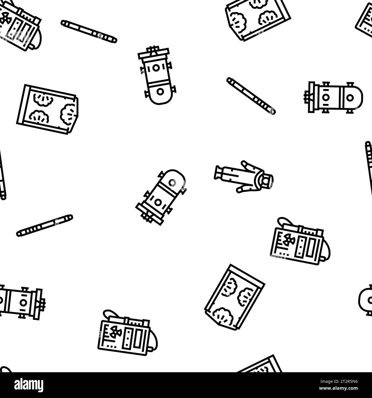 nuclear engineer energy power vector seamless pattern Stock Vector ...