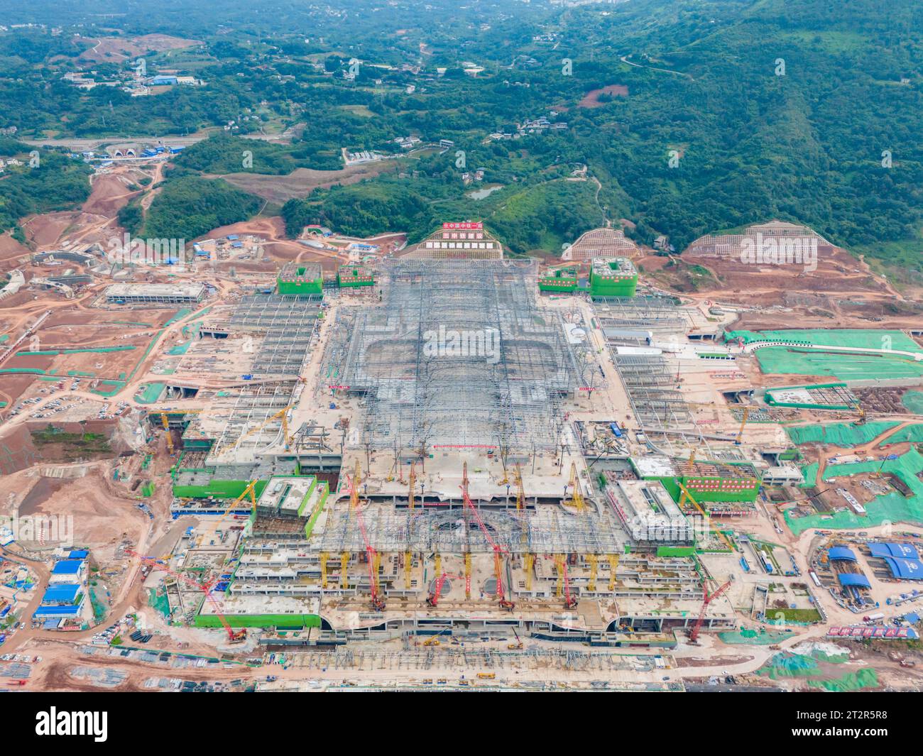 CHONGQING, CHINA - OCTOBER 21, 2023 - Aerial photo taken on October 21 ...