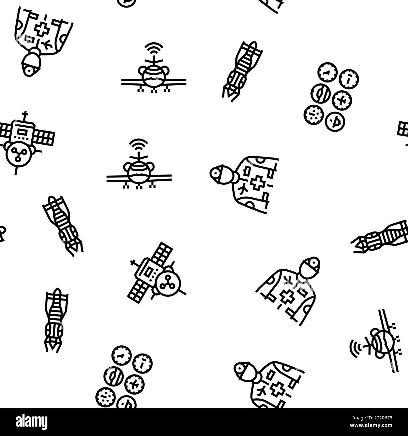 Aeronautical Engineer Aircraft Vector Seamless Pattern Stock Vector Image And Art Alamy